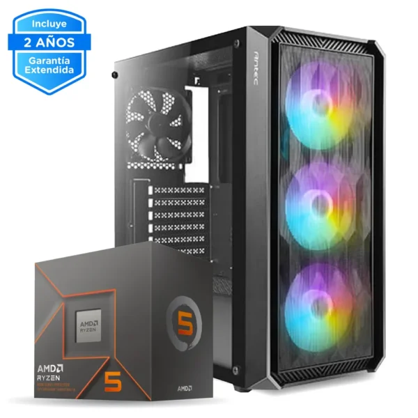 PC Gamer AMD Ryzen 5 8500G, 16GB RAM DDR5, 512GB SSD NVMe Gen4 ...
