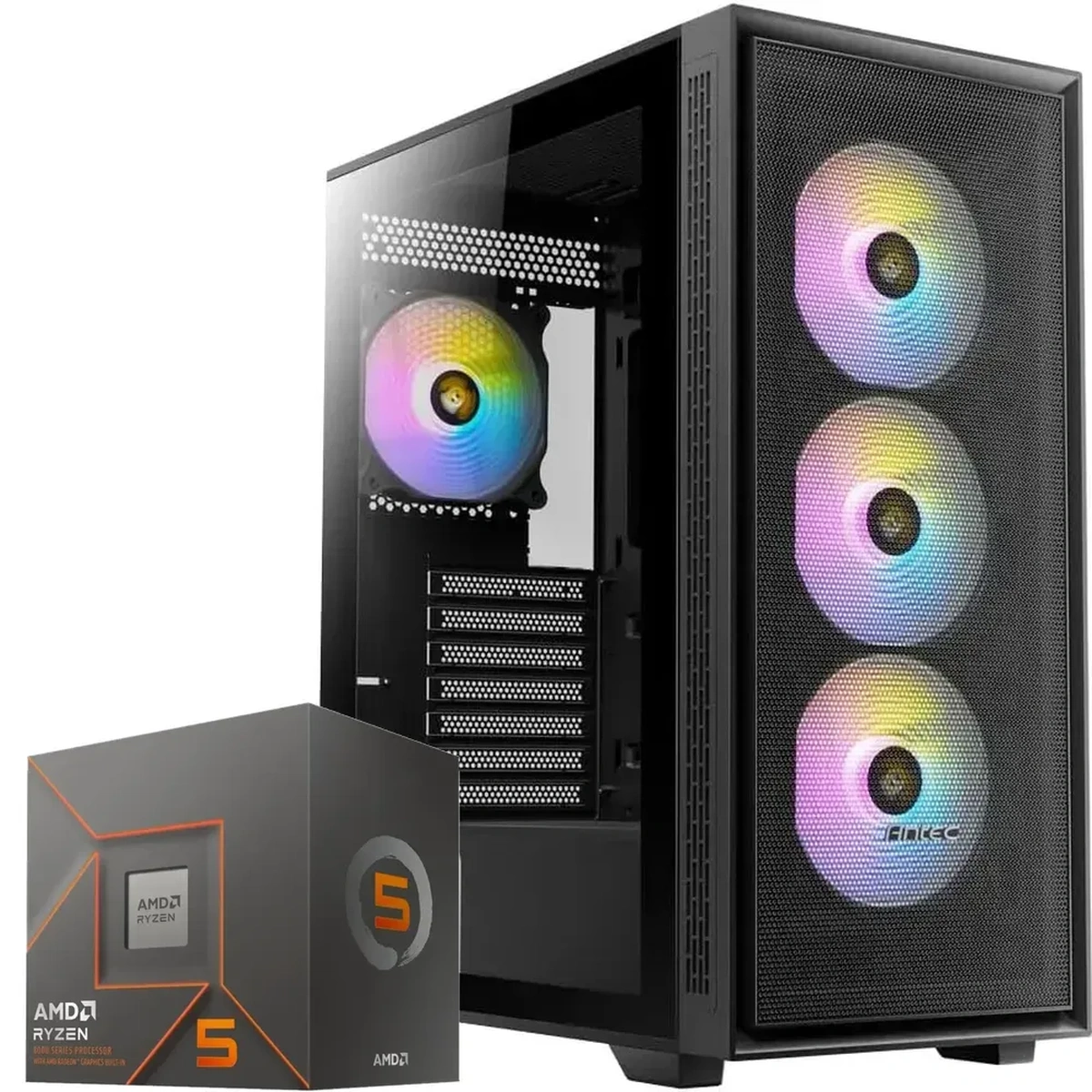 PC Gamer AMD Ryzen 5 8600G, 16GB RAM, 500GB SSD, 650W Bronze - 35387 ...