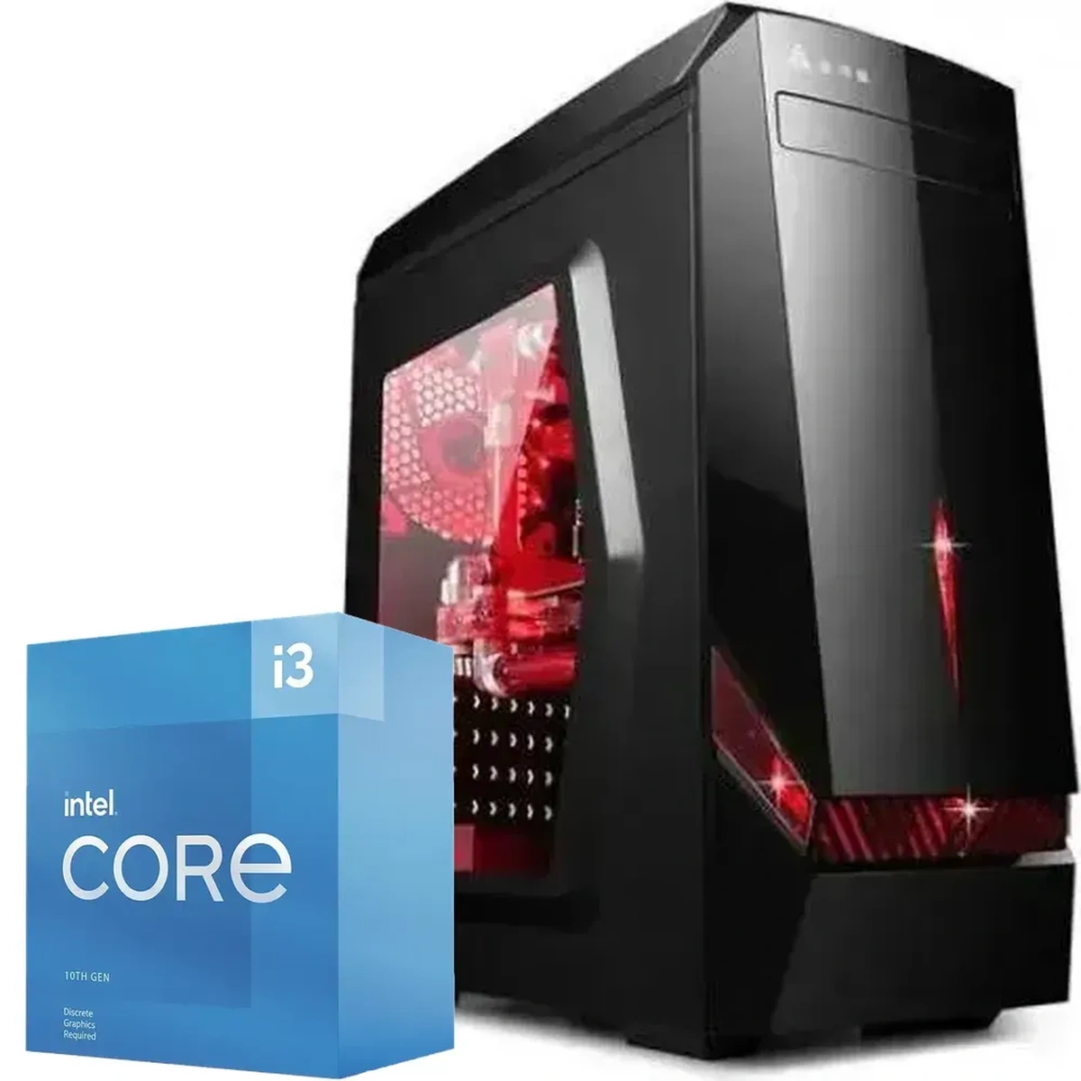 PC Gamer Intel Core I3-10105F, GTX 1650, 8GB RAM, SSD 500GB PCIe 4.0, - 28973 - Centrale.cl