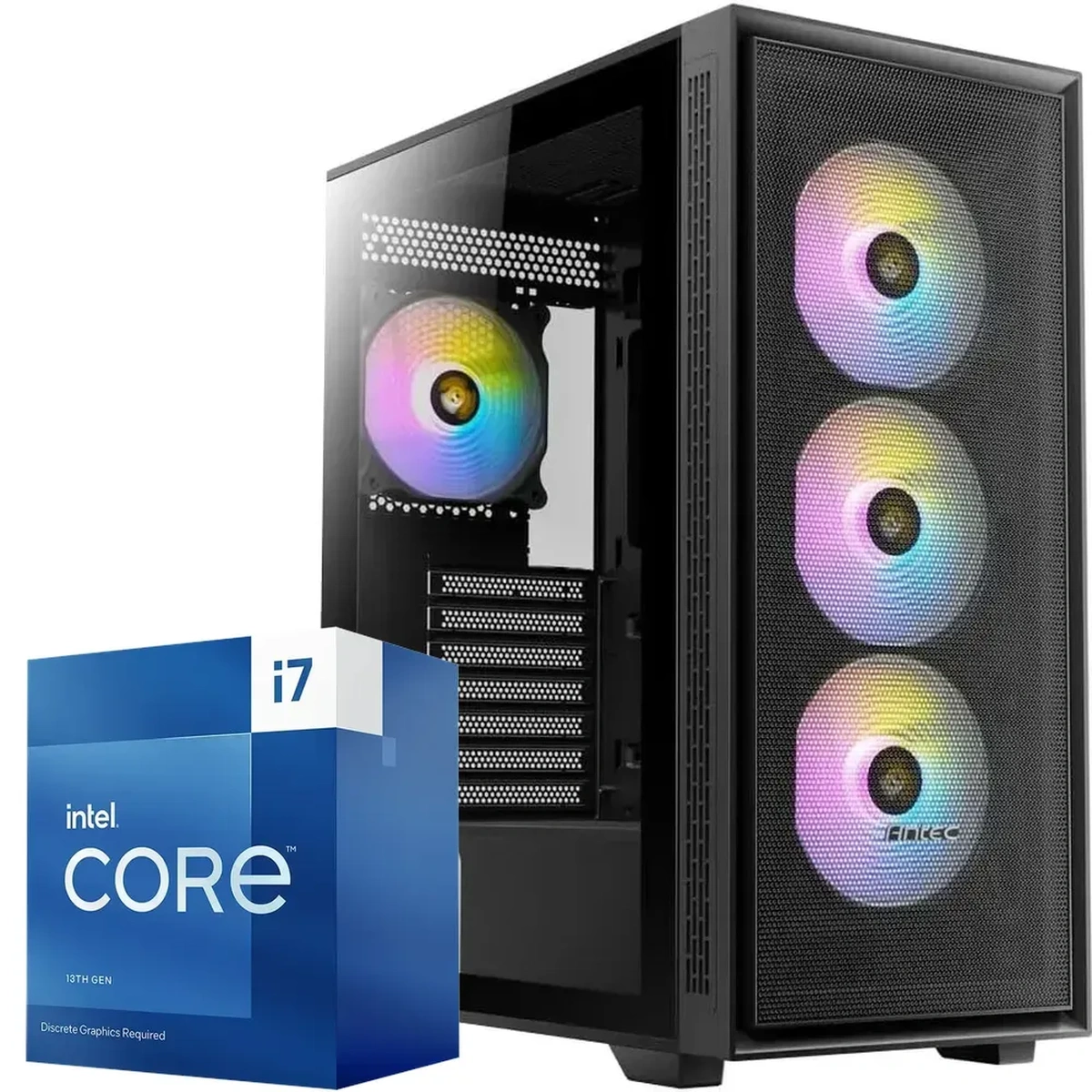 PC Gamer Intel Core I7-13700F, RX 7700 XT, 64GB DDR4, 2TB NVMe, WiFi 6 - 35221 - Centrale.cl