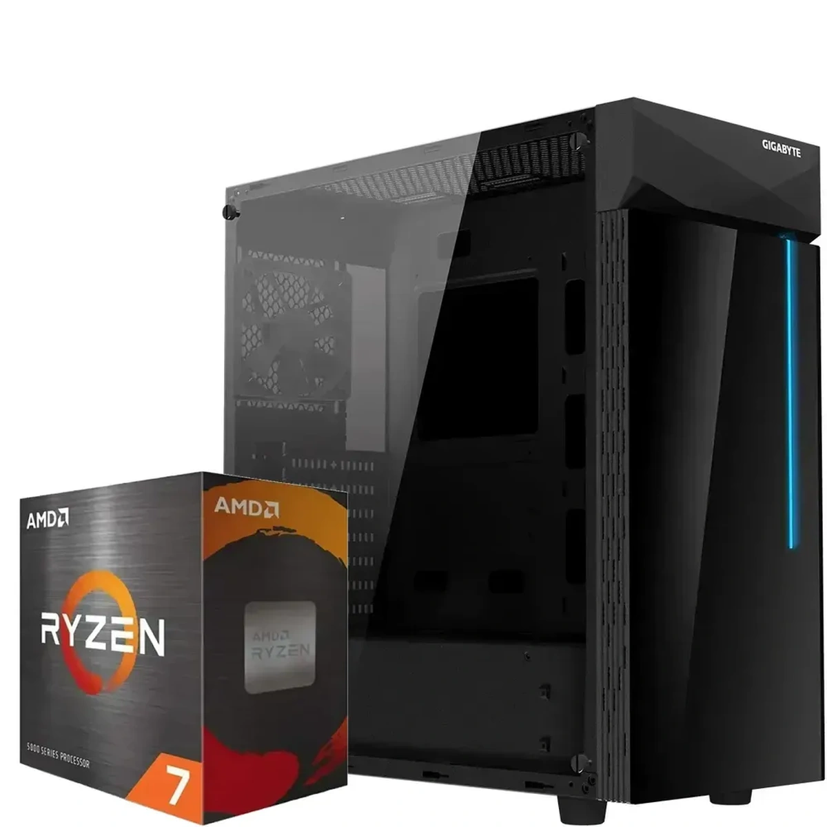 PC Workstation AMD Ryzen 7 5700X, 32GB RAM, 2TB NVMe, RX 6650 XT 8GB ...