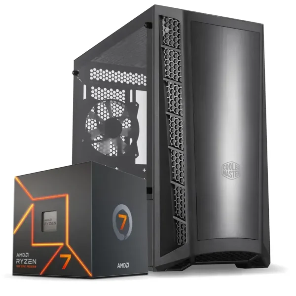 PC Workstation AMD Ryzen 7 7700, 32GB RAM DDR5, 2TB SSD NVMe Gen4, 8GB ...
