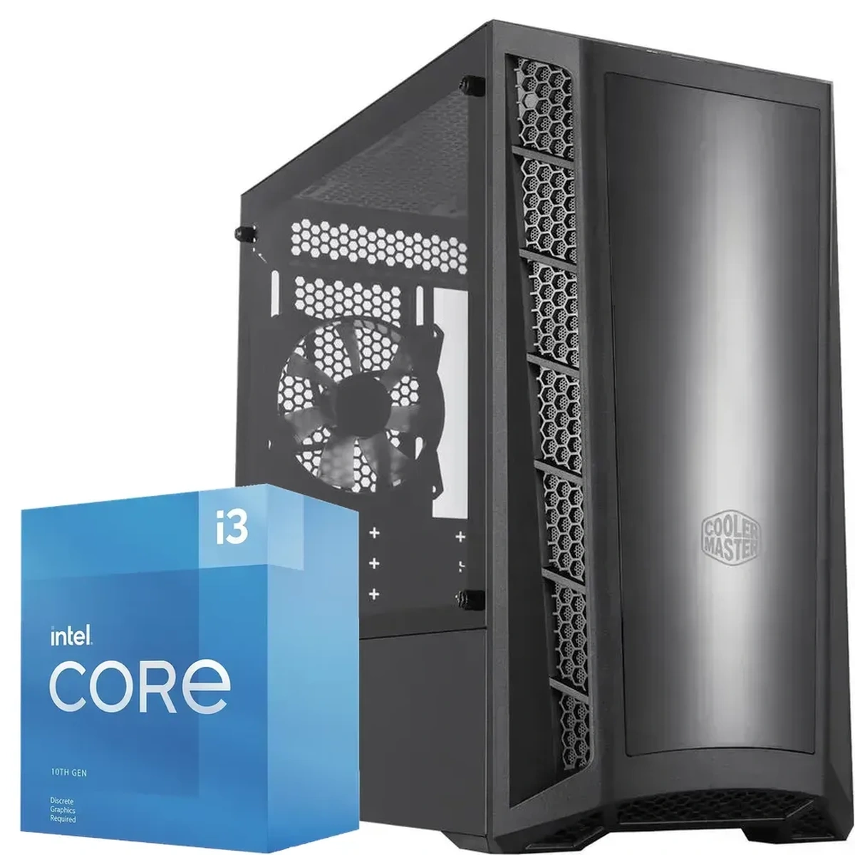 PC De Escritorio Intel Core I3-10100F, GT 710, 8GB RAM, 250GB SSD NVMe 4.0 - 29538 - Centrale.cl