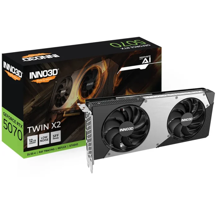 Tarjeta Gráfica Inno3D GeForce RTX 5070 TWIN X2 12GB GDDR7 192-bit ...