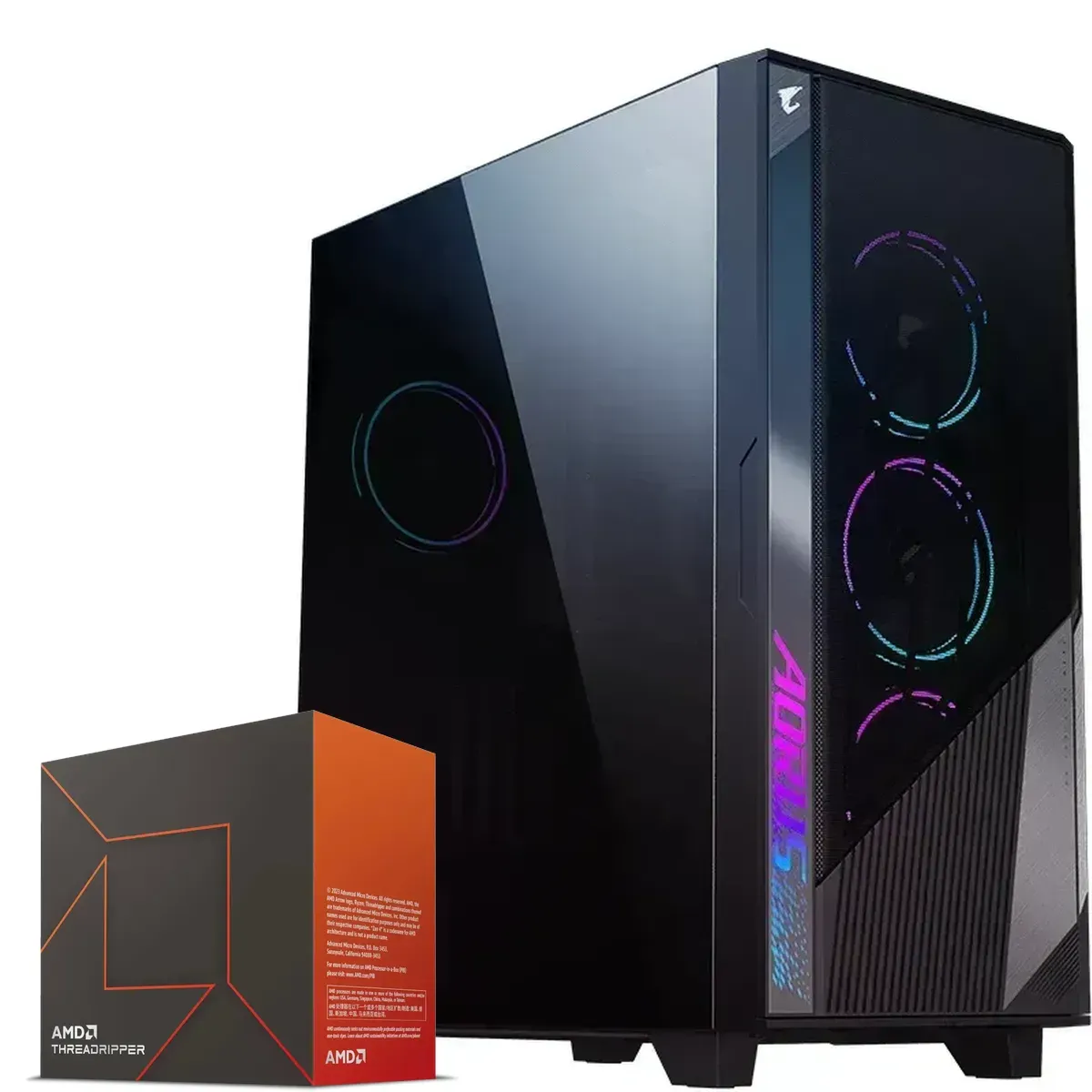 Workstation AMD Threadripper 7960X, 256GB DDR5, 2TB NVMe, 2x RTX 5090 ...