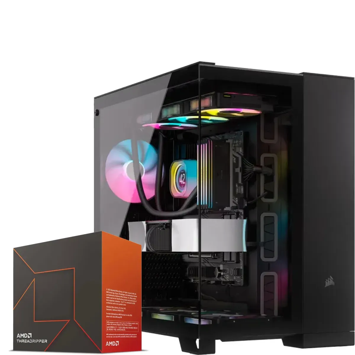 Workstation AMD Threadripper 7960X, RTX 5090 32GB, 64GB RAM, 2TB NVMe ...